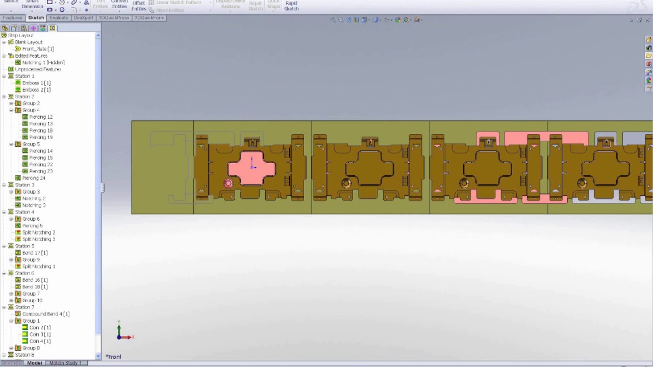 SOLİDWORKS EKLENTİSİ-3DQuickPress-StripRefresh - YouTube
