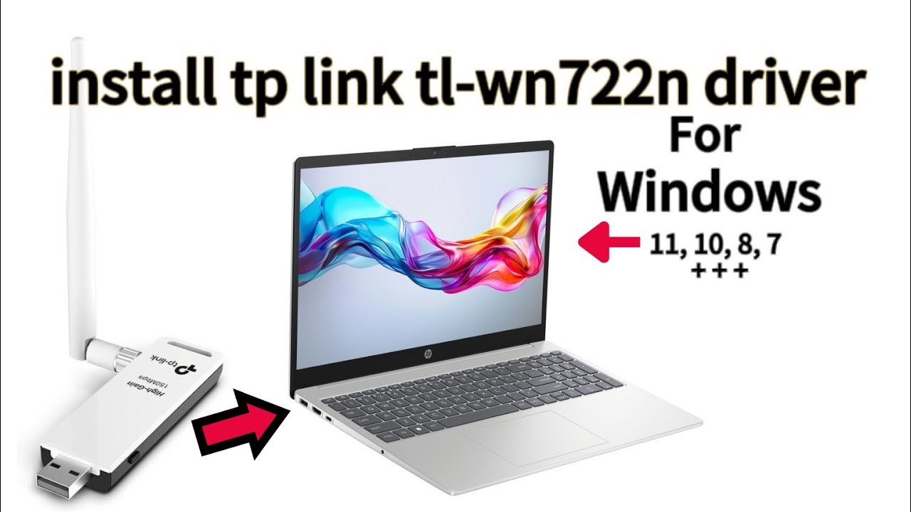 How to install tp link tl wn722n driver windows 11, 10, 8, 7 | install ...