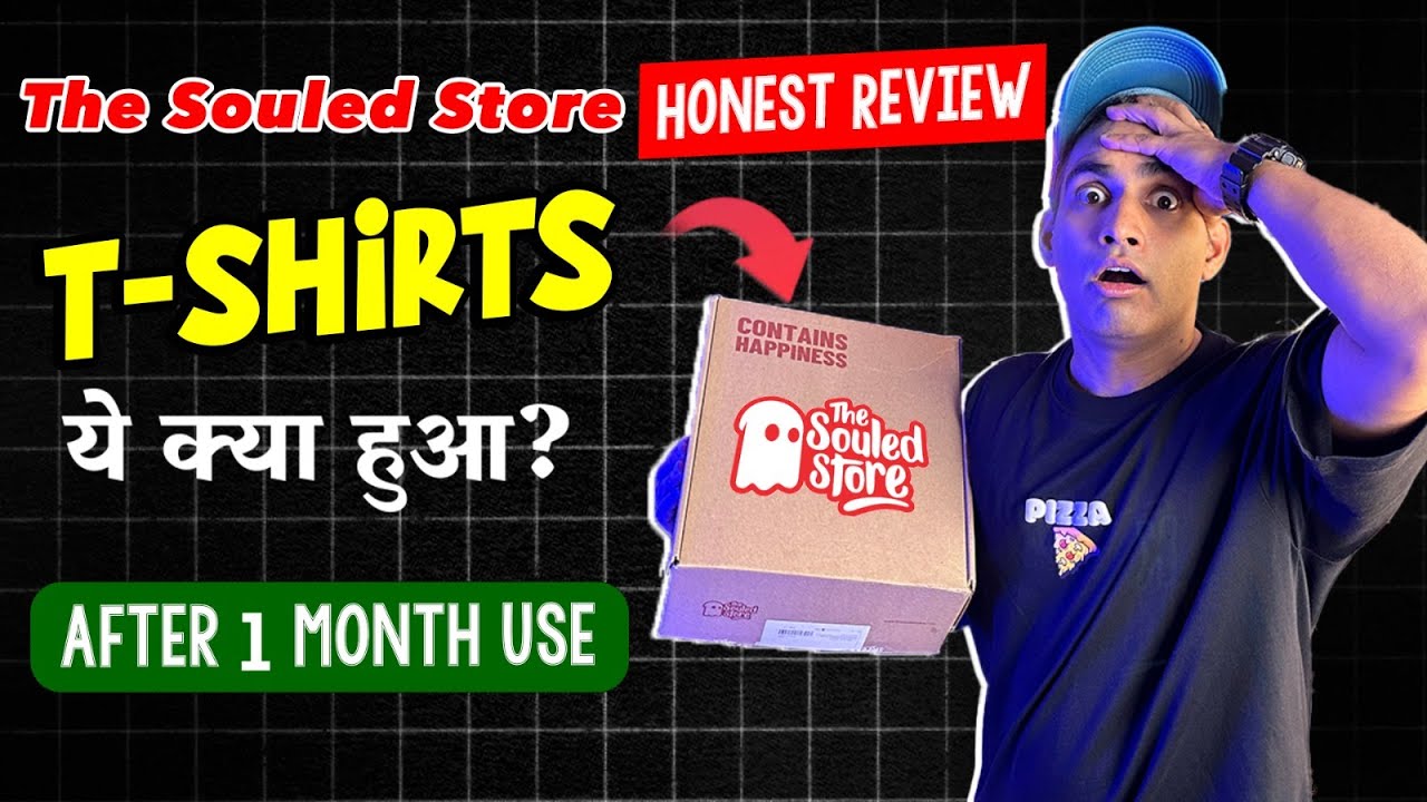 The Souled Store Tee Shirt Honest Review 👍 After 1 Month Use 👎 Watch ...