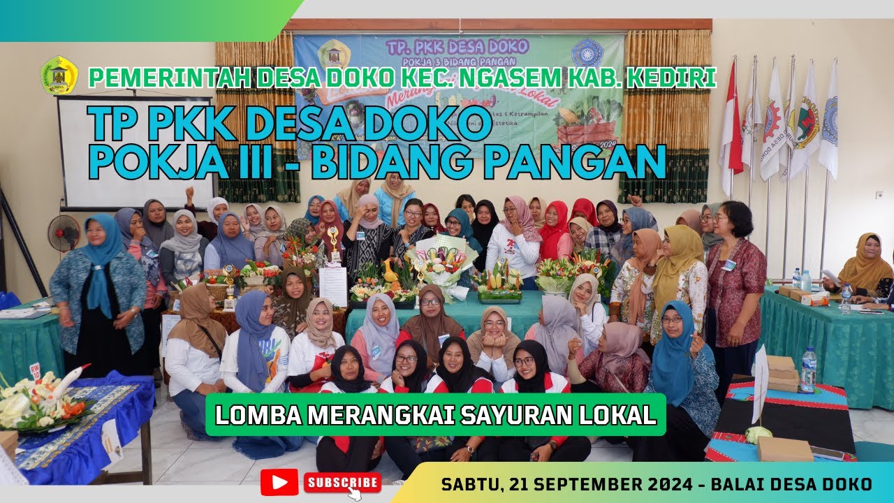 TP PKK Pokja III Bidang Pangan - Lomba Merangkai Sayuran Lokal Senilai ...