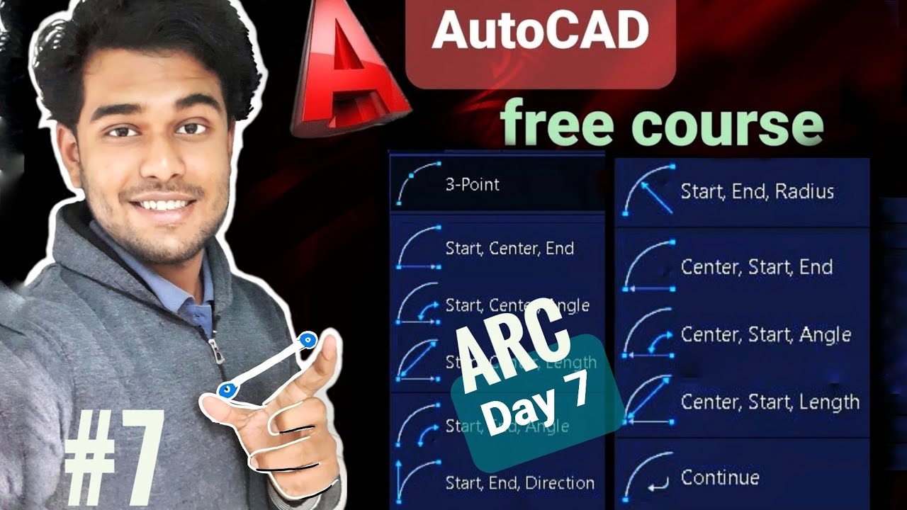 How To Draw Arc In Different Way In autocad Day 7 YouTube how-to-draw-arc-in-different-way-in-autocad-day-7-youtube