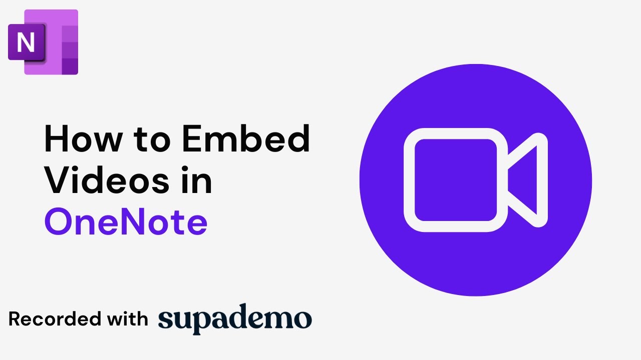 How to Embed Videos in OneNote - YouTube