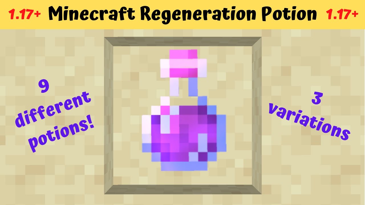Minecraft regeneration potion - YouTube