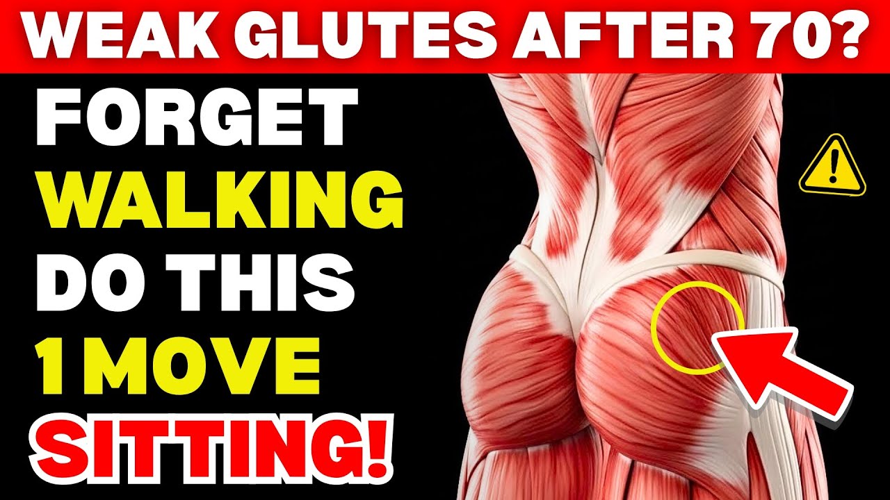Weak Glutes After 70? STOP Walking & Do These 3 Sitting Exercises to ...