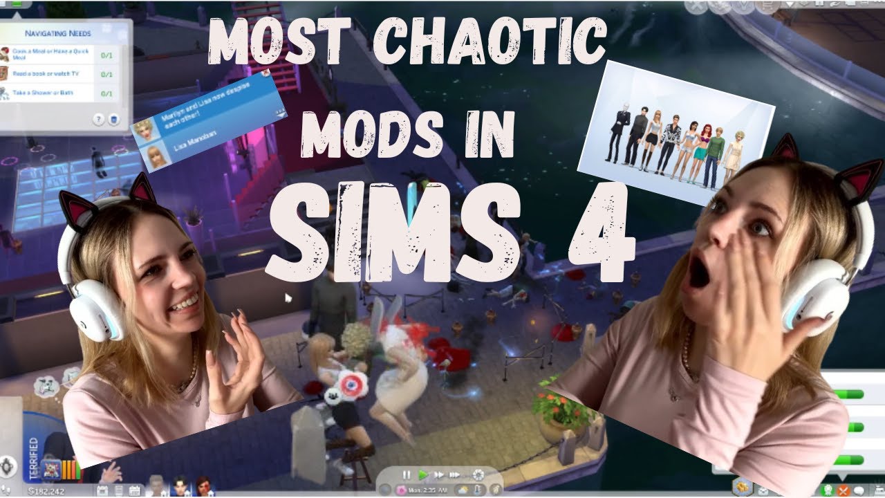 The Most Chaotic Sims 4 Mods - gameplay full of unfolding chaos - YouTube