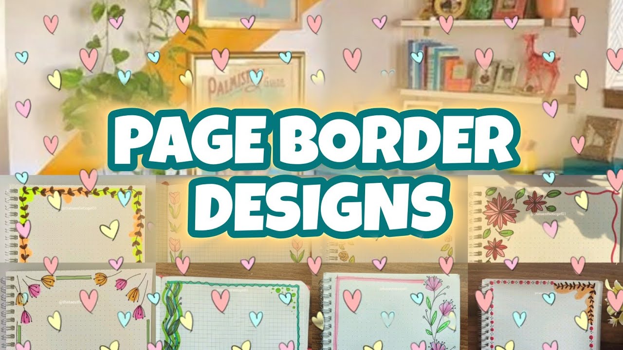 20 Border designs for project file 🌷| Page Border designs | Front Page ...