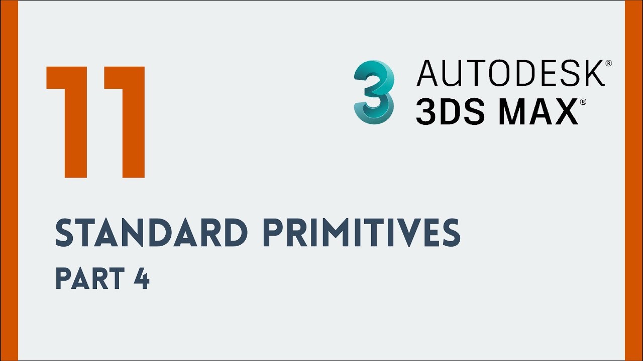 3Ds Max Ders 11 - Standard Primitives PART 4 (Plane, Cone, Tube ...