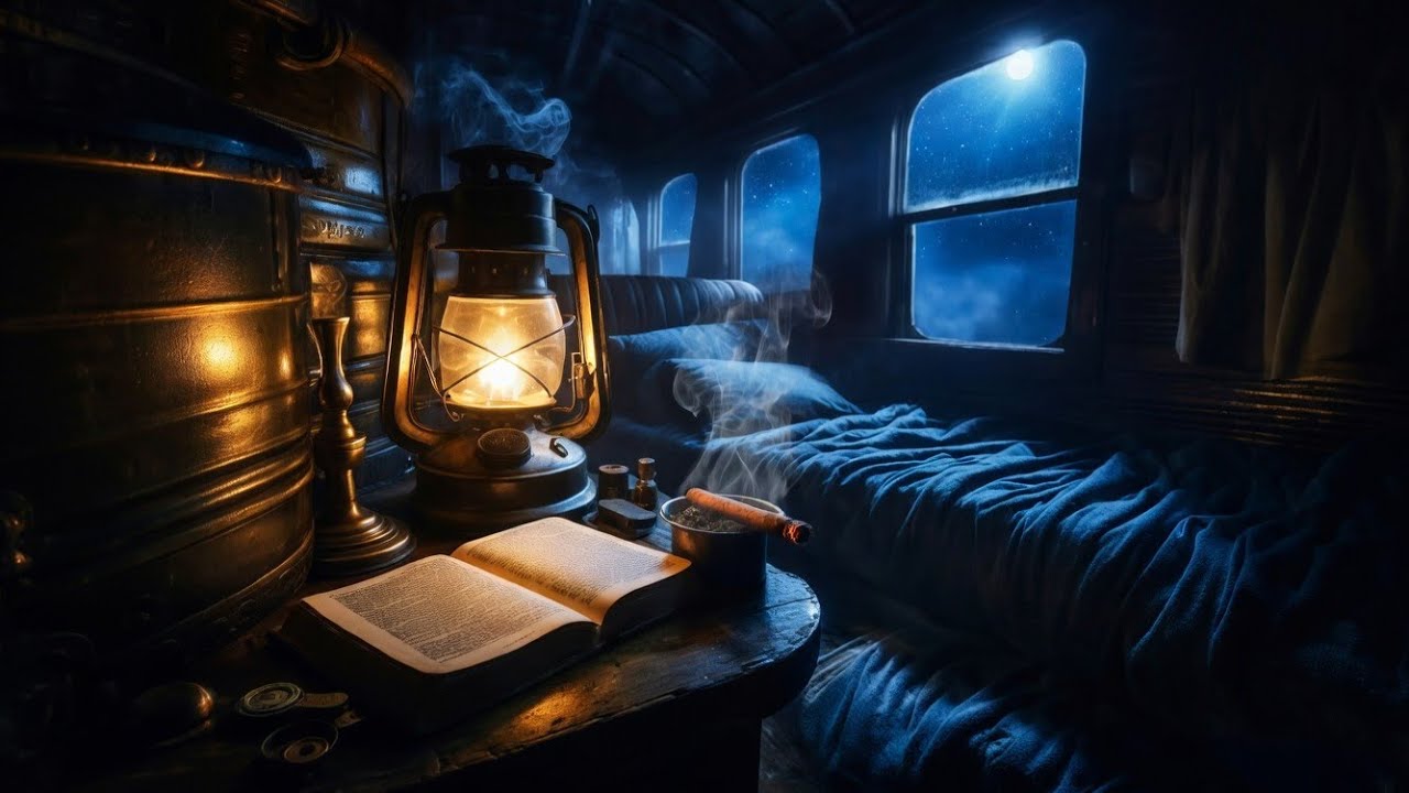 Night Train Ride 🚆 Gentle Rumble Sleep Sounds | Cozy Cabin Ambience (10 ...