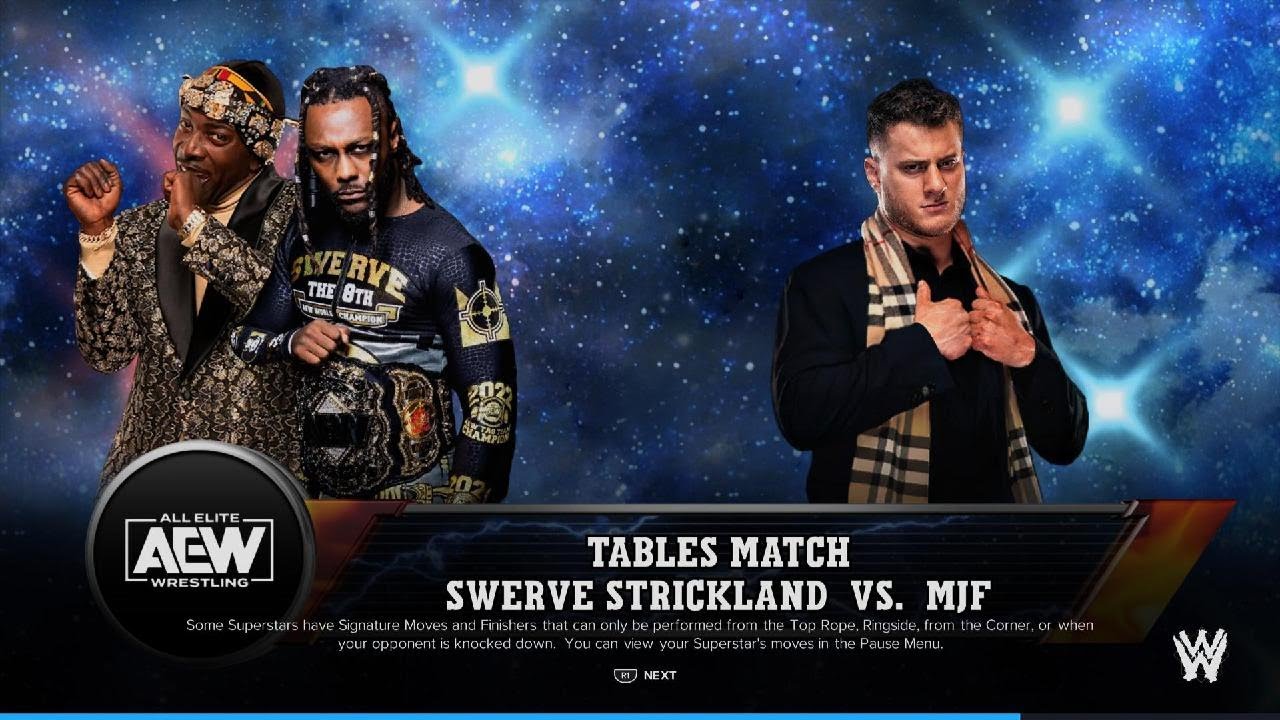 Swerve Strickland vs MJF - YouTube