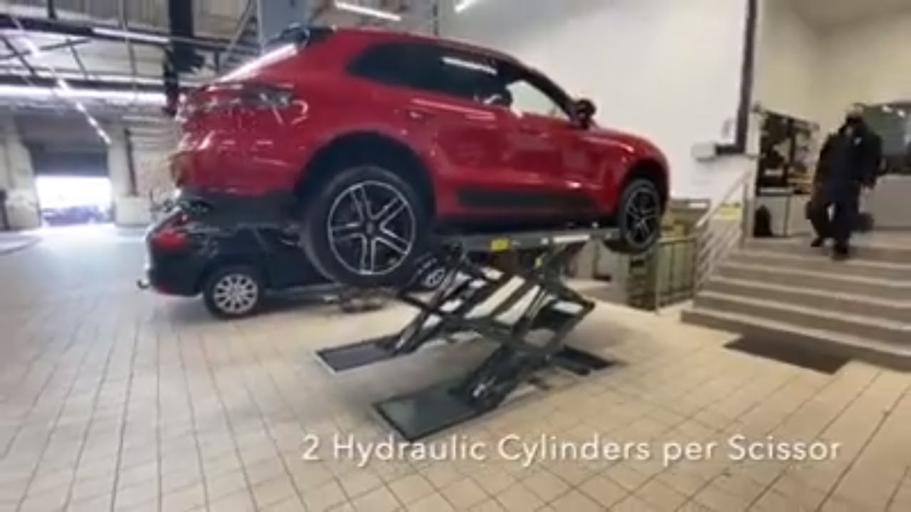 Elevator dublu foarfeca ingropat MAHA 3.5T ( Nou - 2020 ) - YouTube