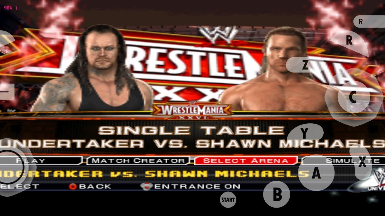 WWE Smackdown VS Raw 2011 wii Gameplay tha Undertaker vs Shawn Michael ...