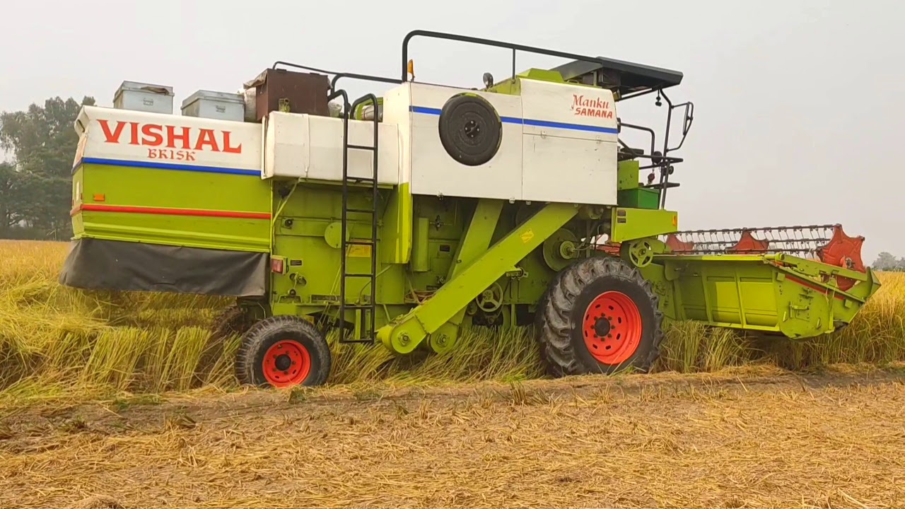 Vishal 435 combine 2020 top model , best combine for harvesting - YouTube