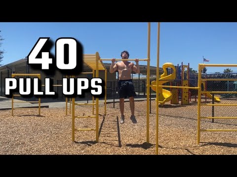Attempting To Do 40 Pull Ups - YouTube