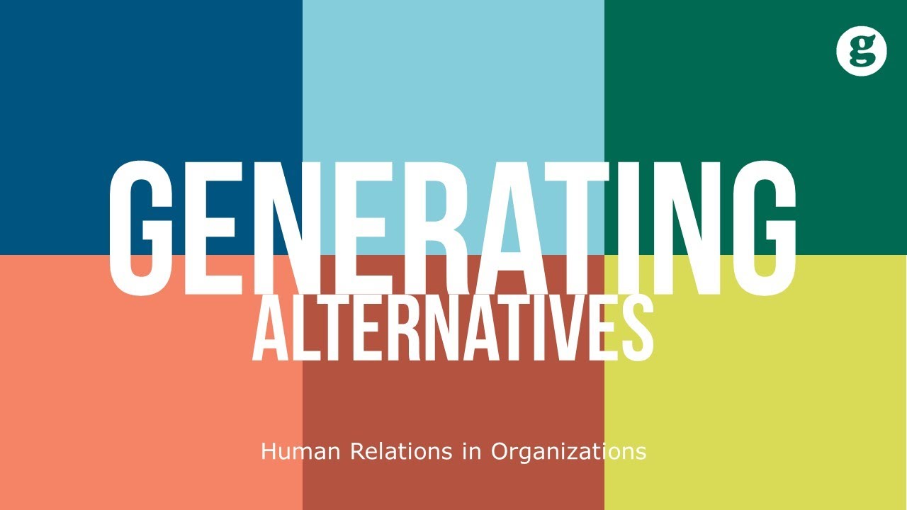 Generating Alternatives YouTube generating-alternatives-youtube