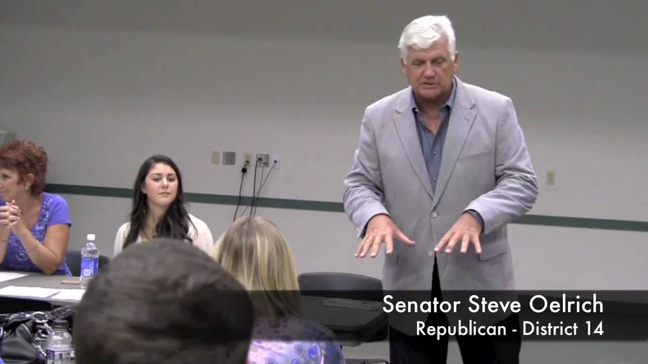 Senator Steve Oelrich speaks to the Santa Fe College Republicans - YouTube