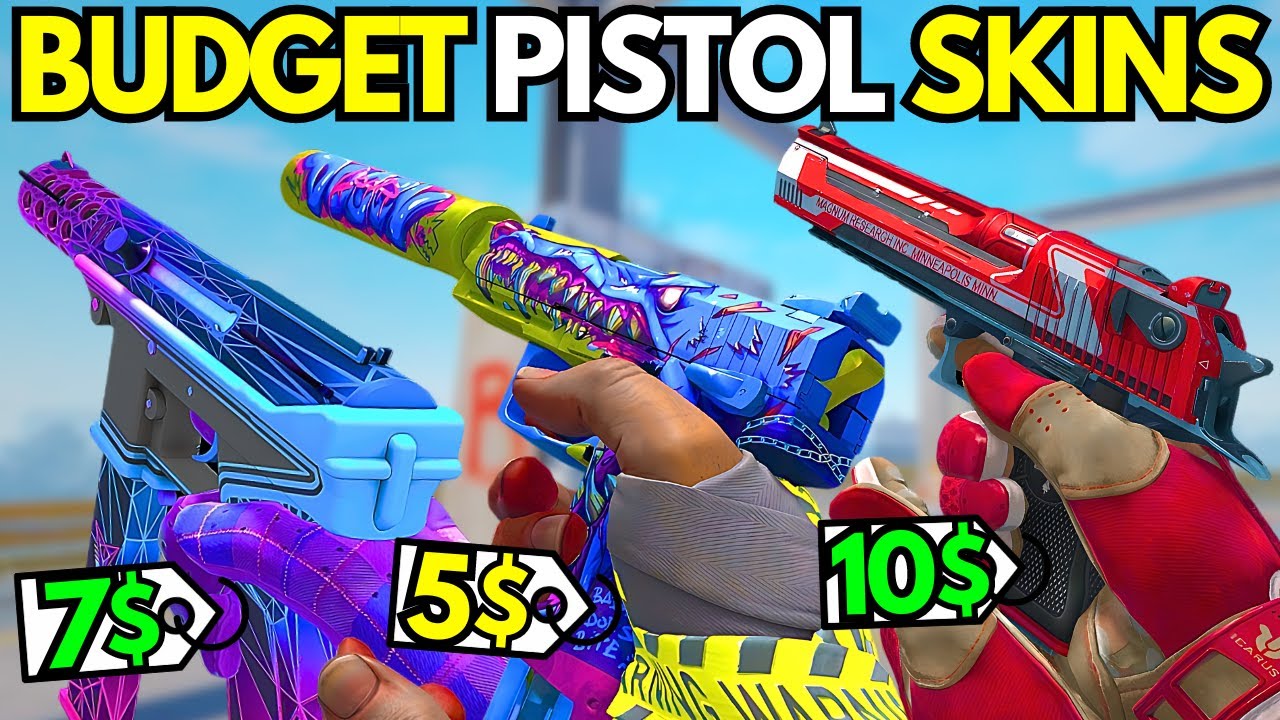 BEST Budget PISTOL SKINS in CS2 (CHEAP DEAGLE, USP-S, GLOCK-18, P250 ...