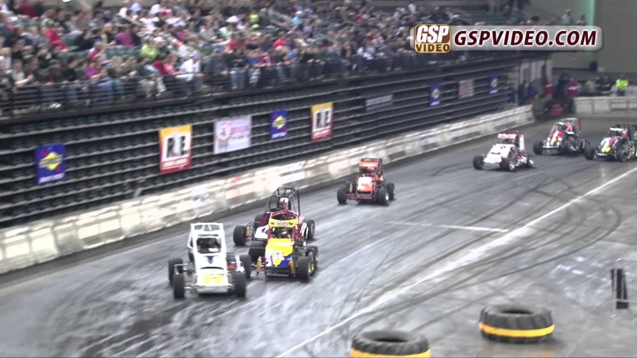 600cc Micro Sprints - 2/3/2012 - Boardwalk Hall - YouTube