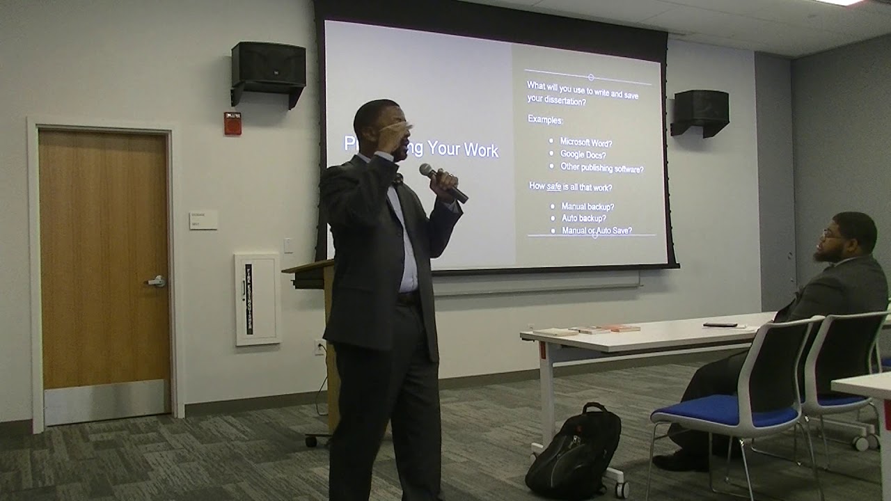 Dr. Marcus Croom: "Writing the Dissertation" (N.C. A&T Spring 2019 ...