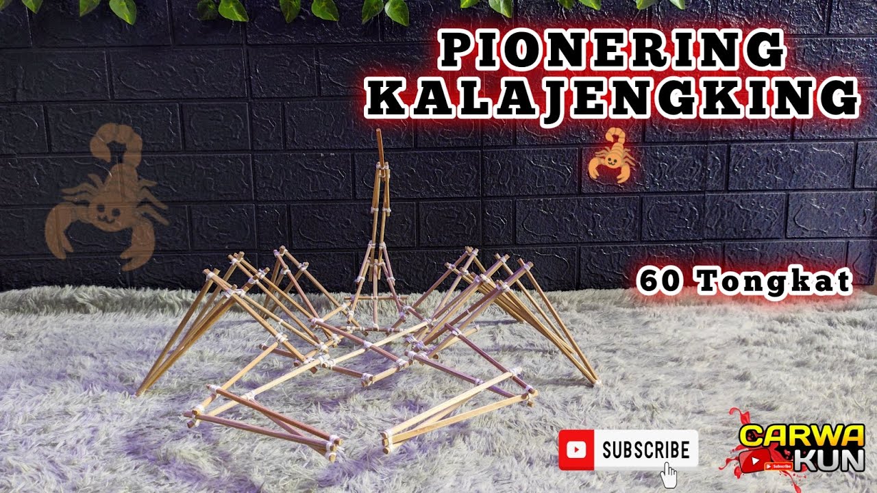 PIONERING KALAJENGKING || MINIATUR PIONERING KALAJENGKING|| Tutorial ...