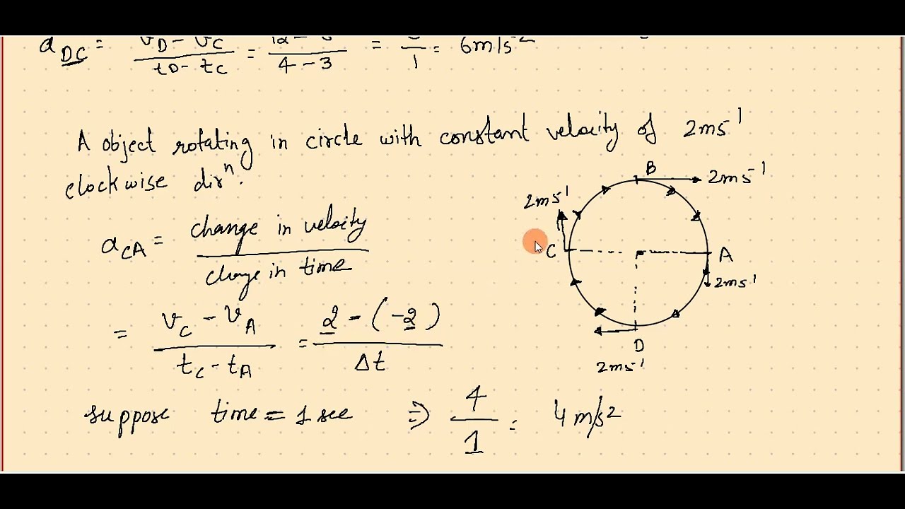 Class 9 Ch Motion Part 07 Acceleration with point to point calculations ...