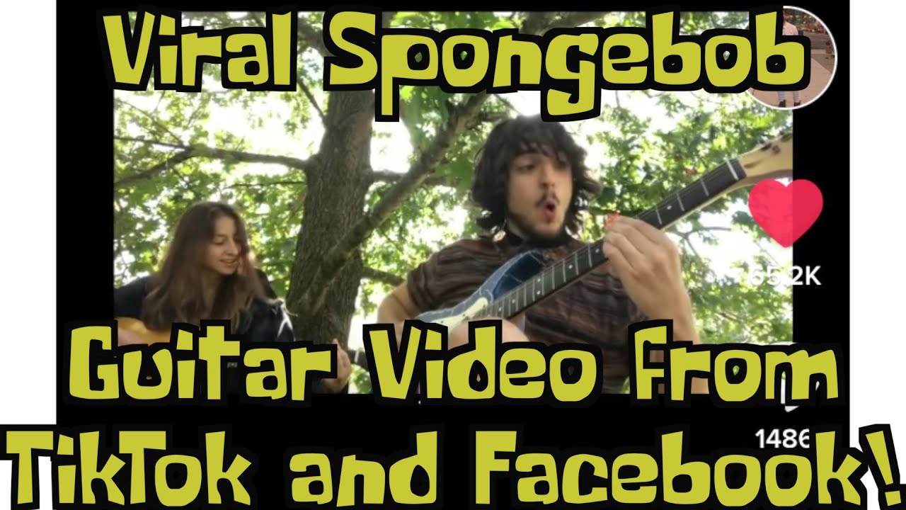 Hello Blues Spongebob Guitar Cover + TAB!!! Viral TikTok and Facebook ...