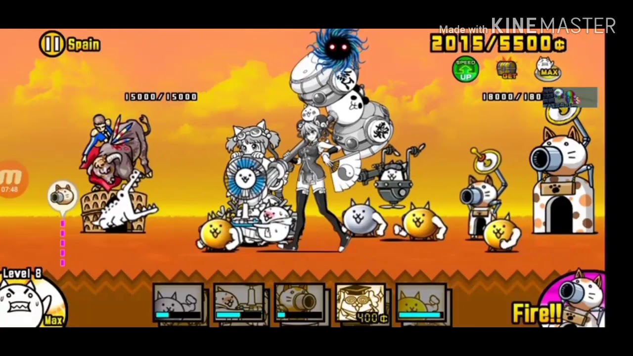 The battle cats Gold and silver cat takes revenge! - YouTube