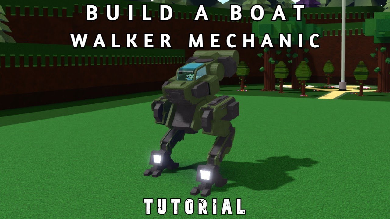 How to Make a Walker Mech in Build A Boat - YouTube