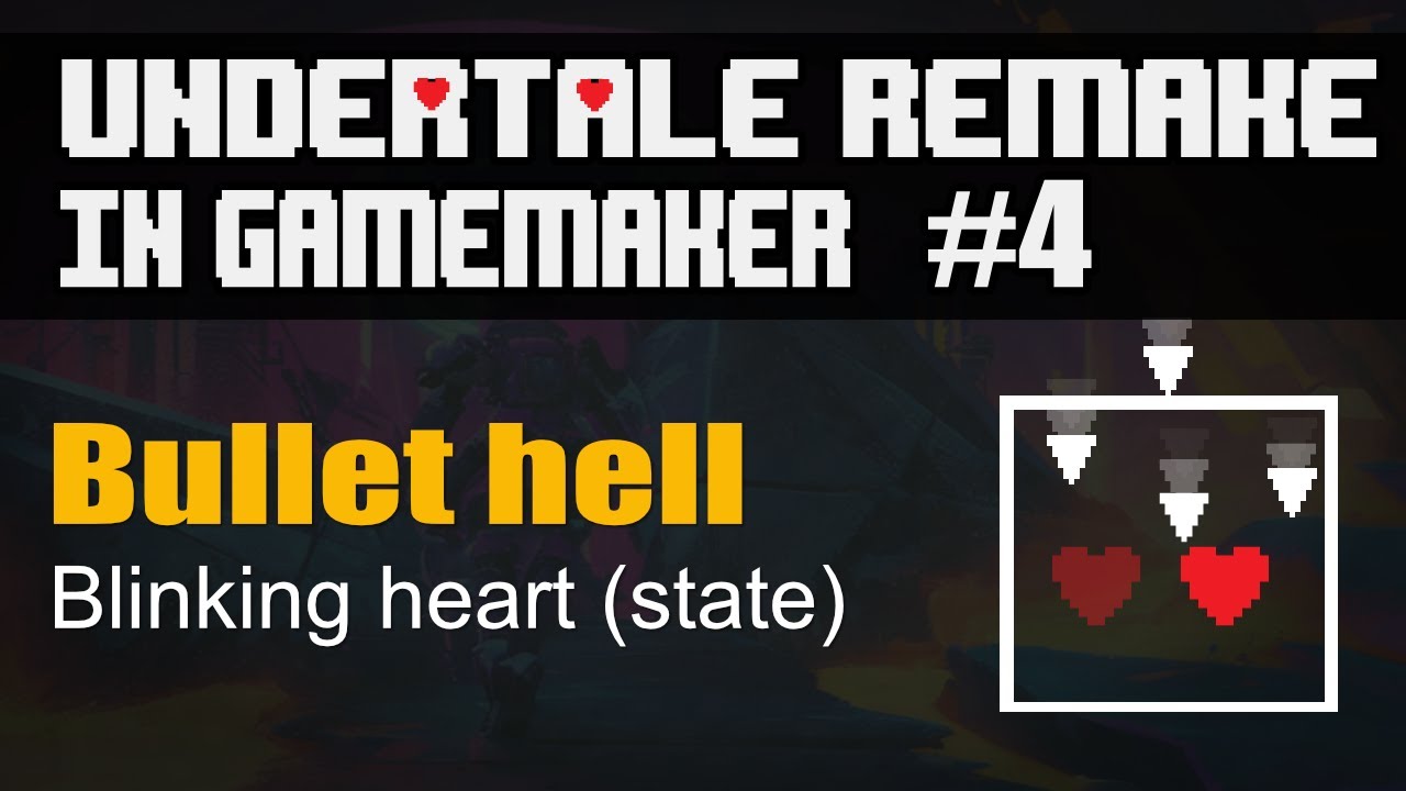 Blinking player heart [#4 Remake Undertale in GameMaker ] - YouTube