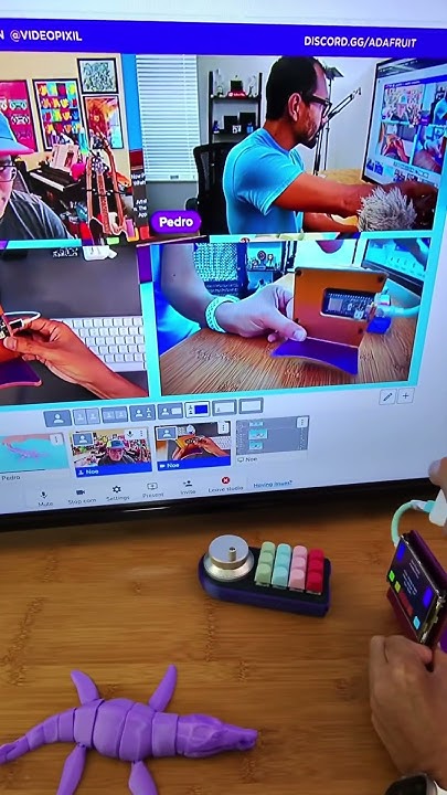 3DHangouts 448 iOS BLE Controller, CNC Rotary m learn.adafruit.com/esp32-s3-ble-ios-media ...