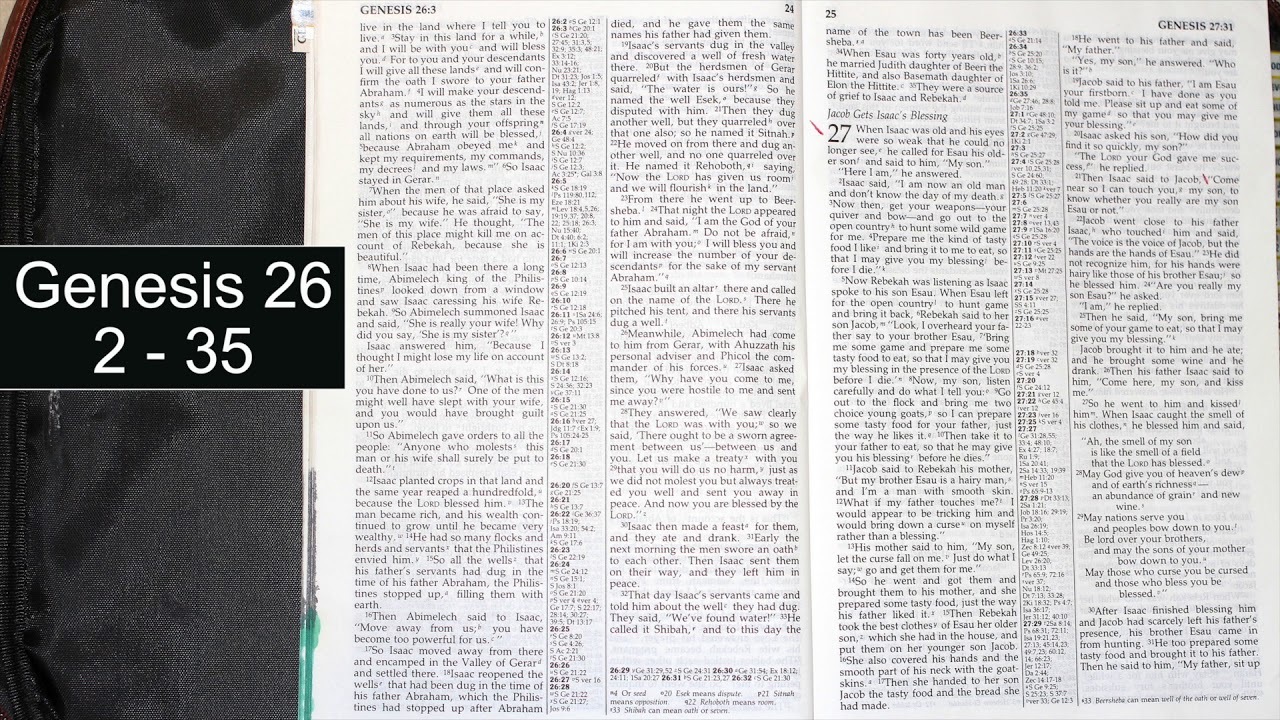 Holy Bible - Genesis 26 : 1 - 35 - YouTube