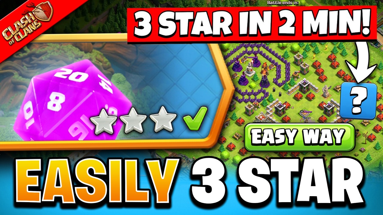 How to Easily 3 Star Just Roll With It Challenge in Clash of Clans ...