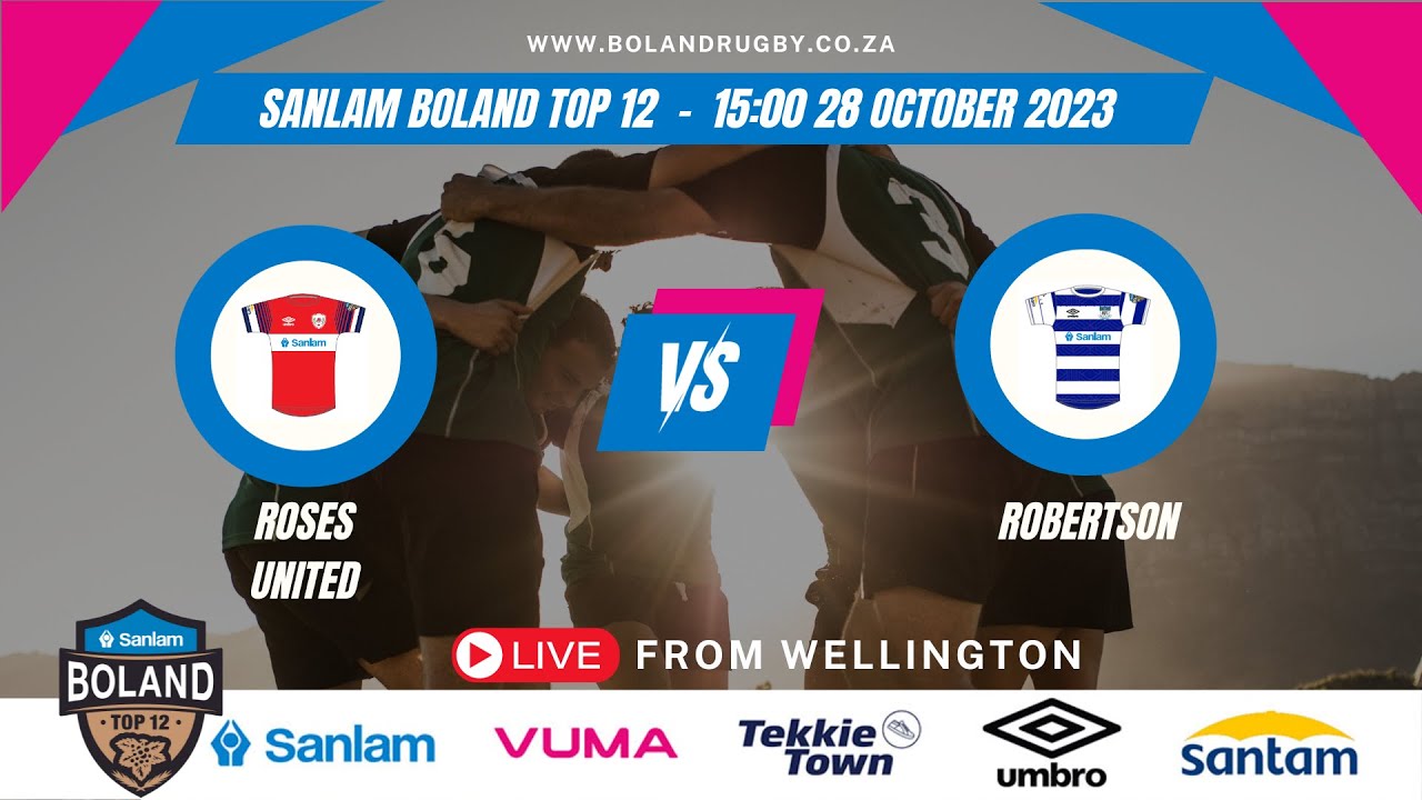Highlights Roses united vs Robertson Town | Sanlam Boland Top 12 - YouTube