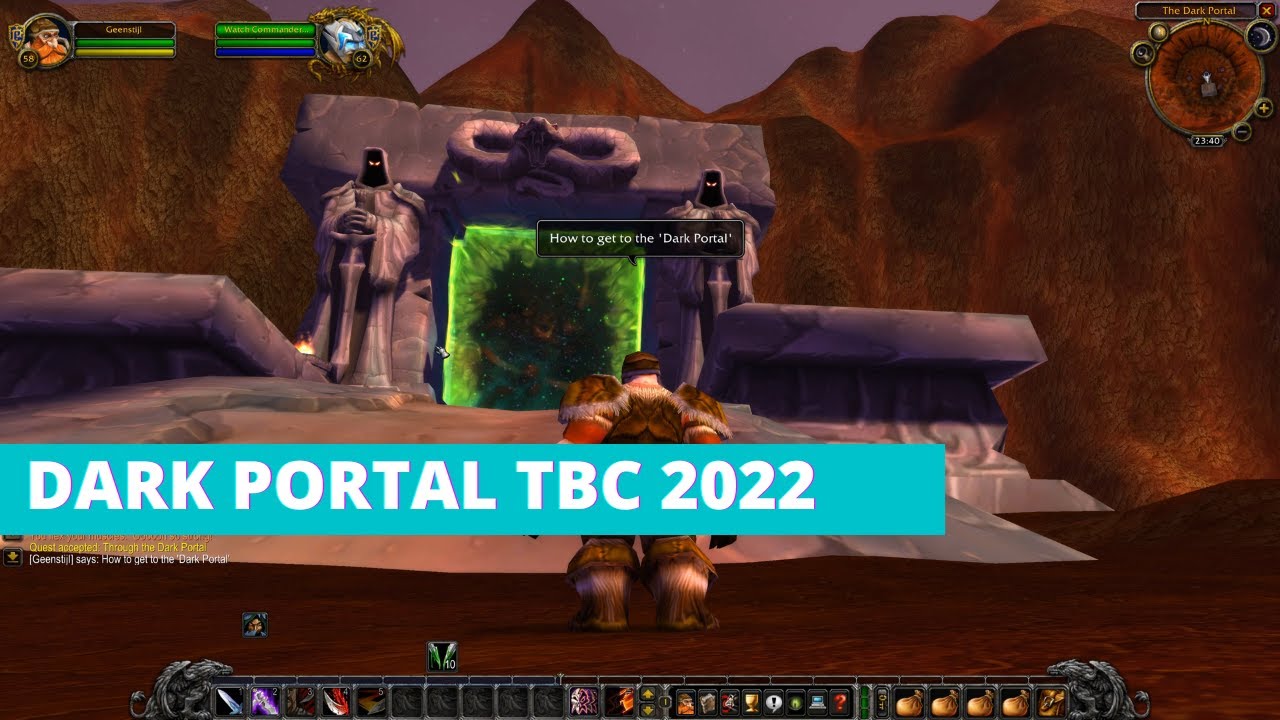 How to get to 'Dark Portal' TBC World of Warcraft 2022 - YouTube