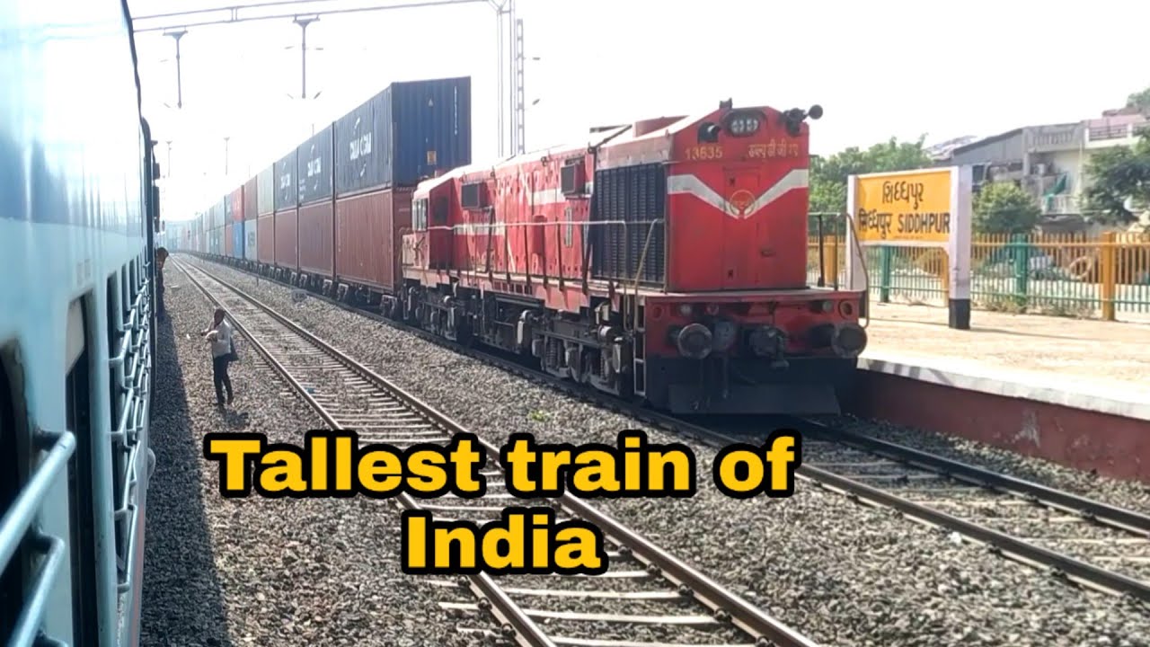 Double stack container | Freight train | Indian Railways - YouTube