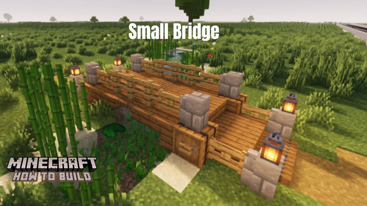 How to Build a Small Bridge in Minecraft Tutorial 1.20 | Easy | - YouTube
