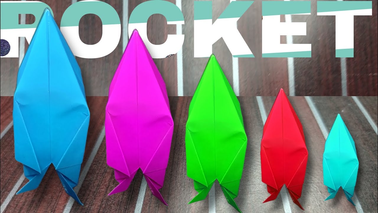 EASY PAPER ORIGAMI ROCKET | HOW TO MAKE ROCKET WITH PAPER | EASY FOLD ...