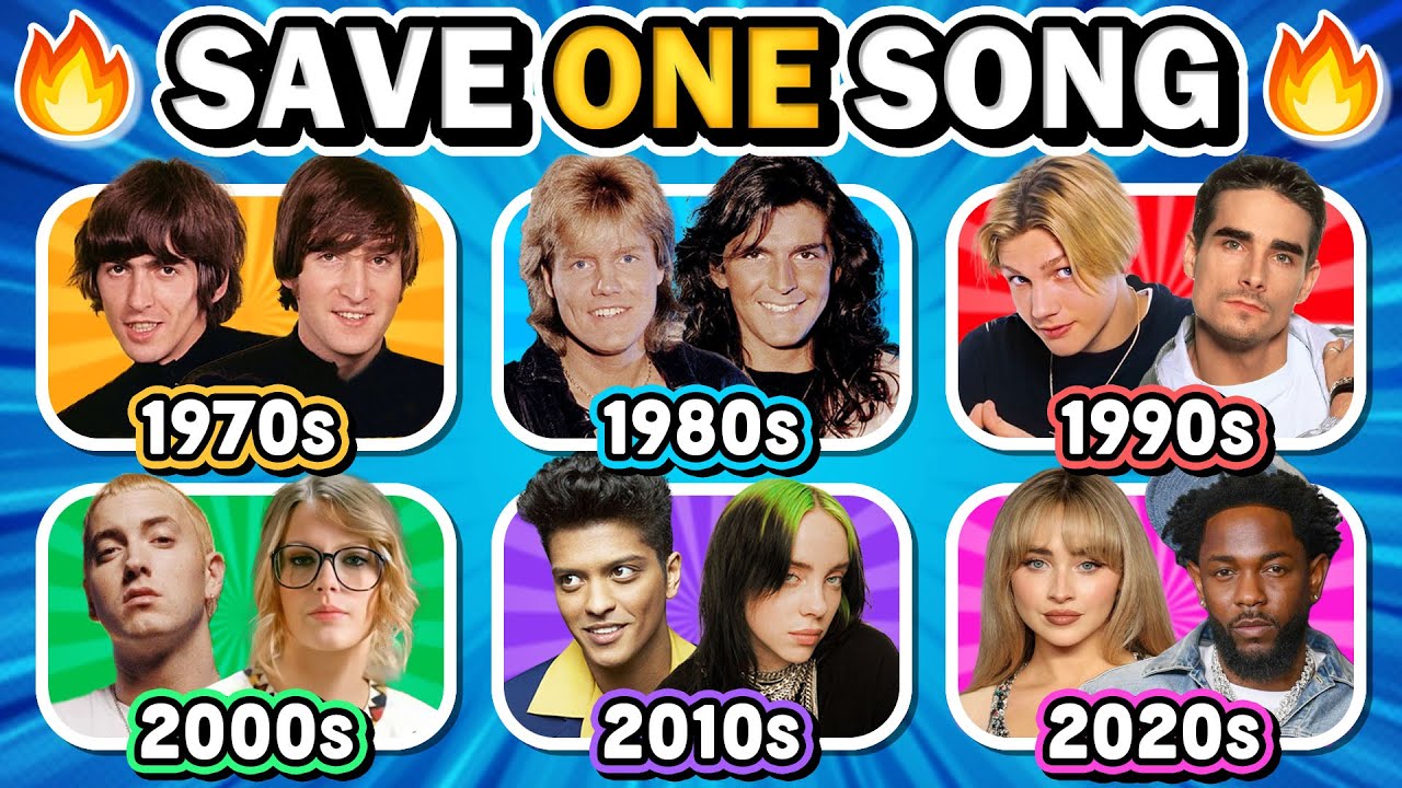 Save One Song ⭐️🎶 1970s vs 1980s vs 1990s vs 2000s vs 2010s vs 2020s ...