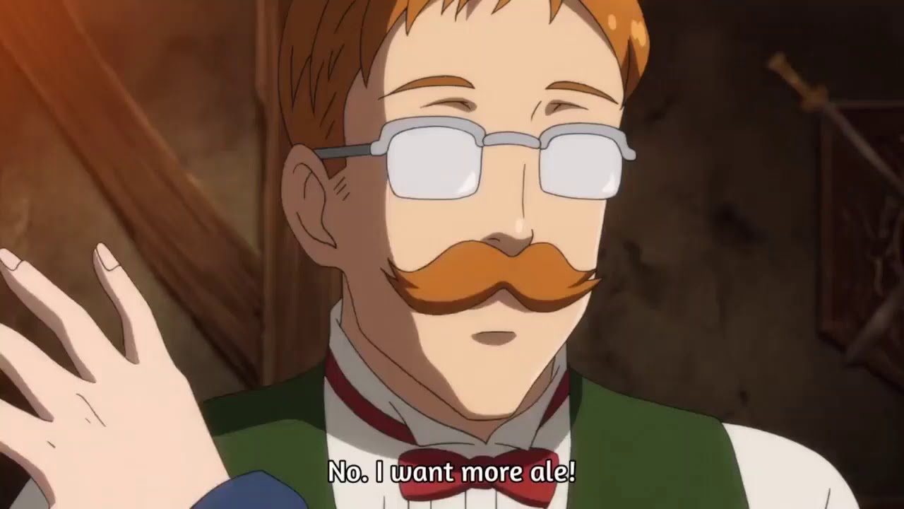 Escanor takes off his glasses - YouTube