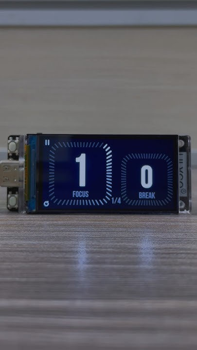 iOs widget style pomodoro timer on esp32 T-Display S3 #esp32 #iot #lvgl #diy #timer - YouTube