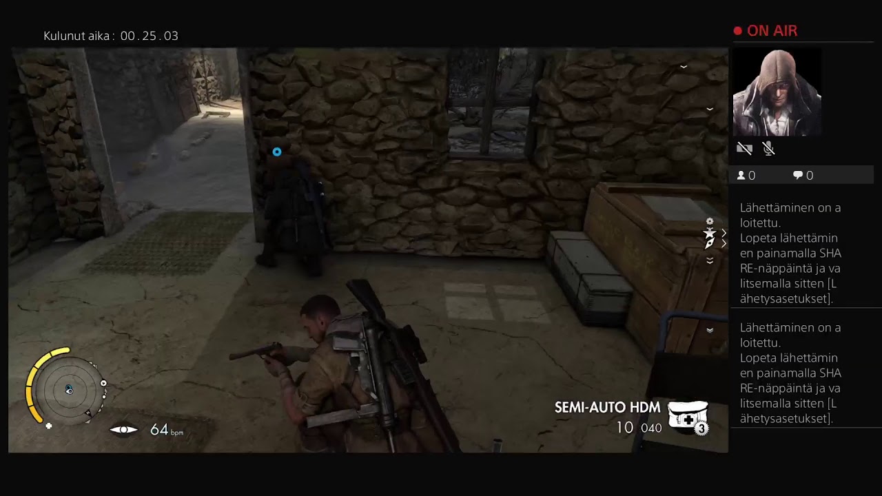 Sniper Elite 3 playtrough (sniper elite mode) Cooperative LIVEstream ...