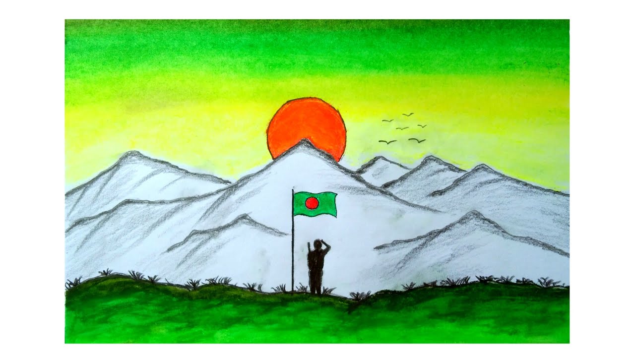 Independence day drawing for competition | 26 march drawing | স্বাধীনতা ...