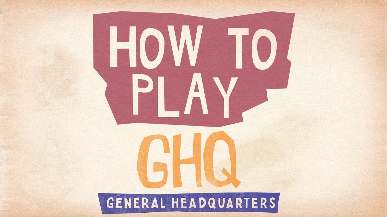 How To Play GHQ - YouTube
