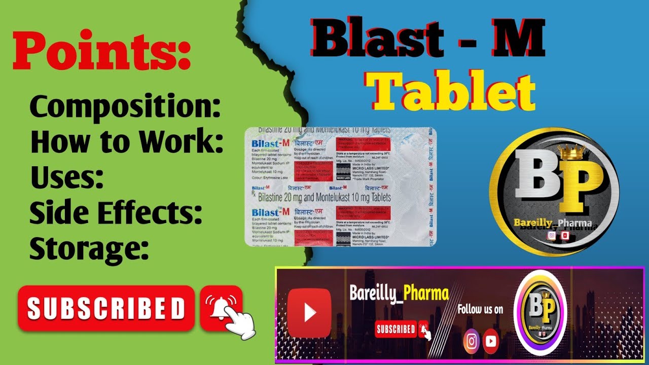 Bilast M tablet uses in hindi || Bilast M tablet kis kaam aati h - YouTube