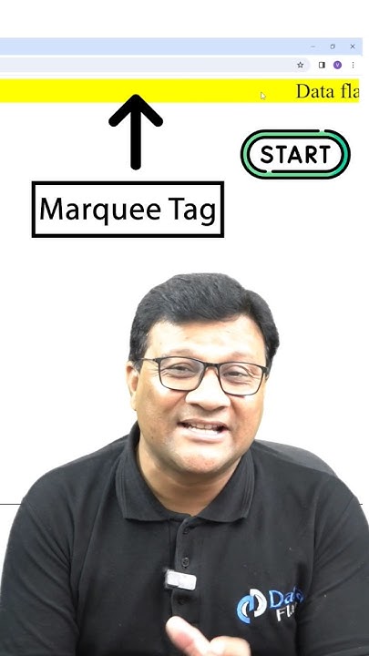 How to start and stop Marquee Tag #html #viral - YouTube