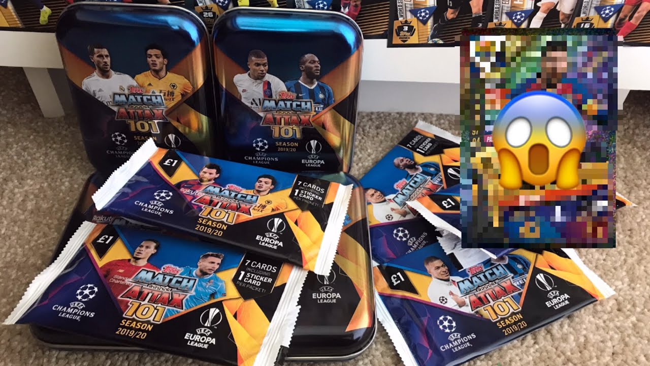 HUGE MATCH ATTAX 101 OPENING (5 packs + 4 tins) - YouTube