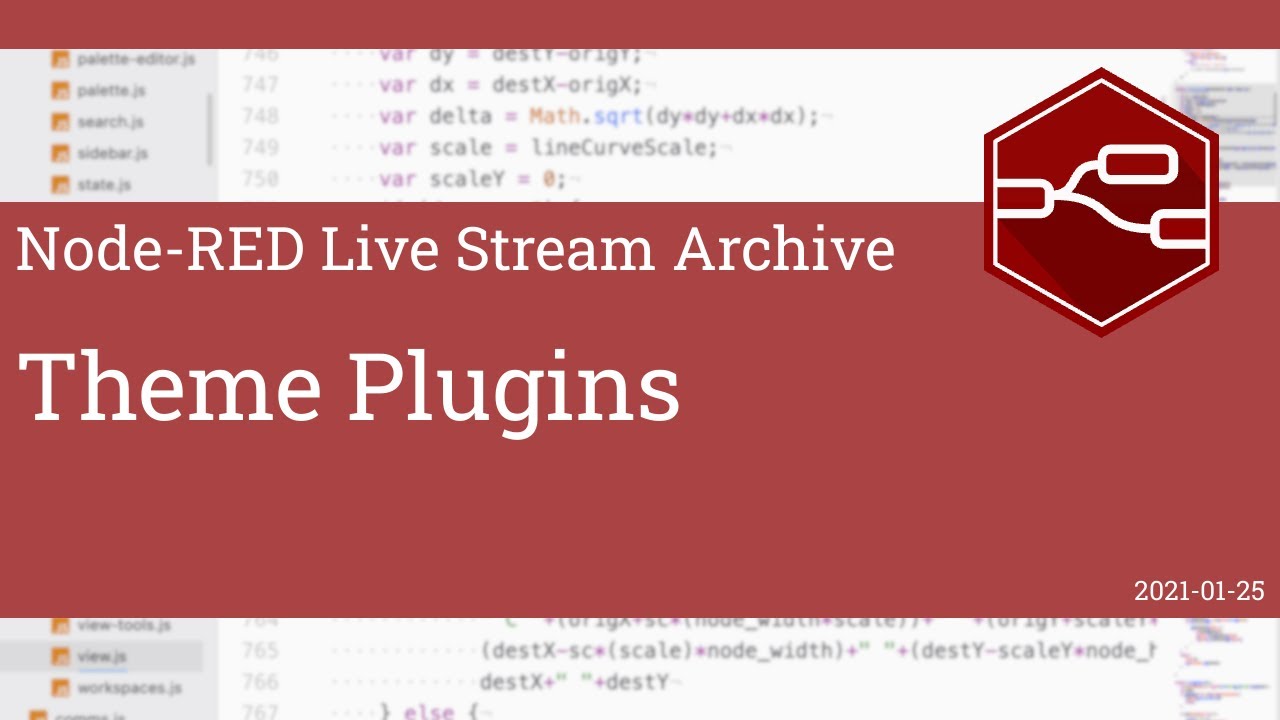 Theme Plugins - developing node-red stream - 25th January 2021 - YouTube