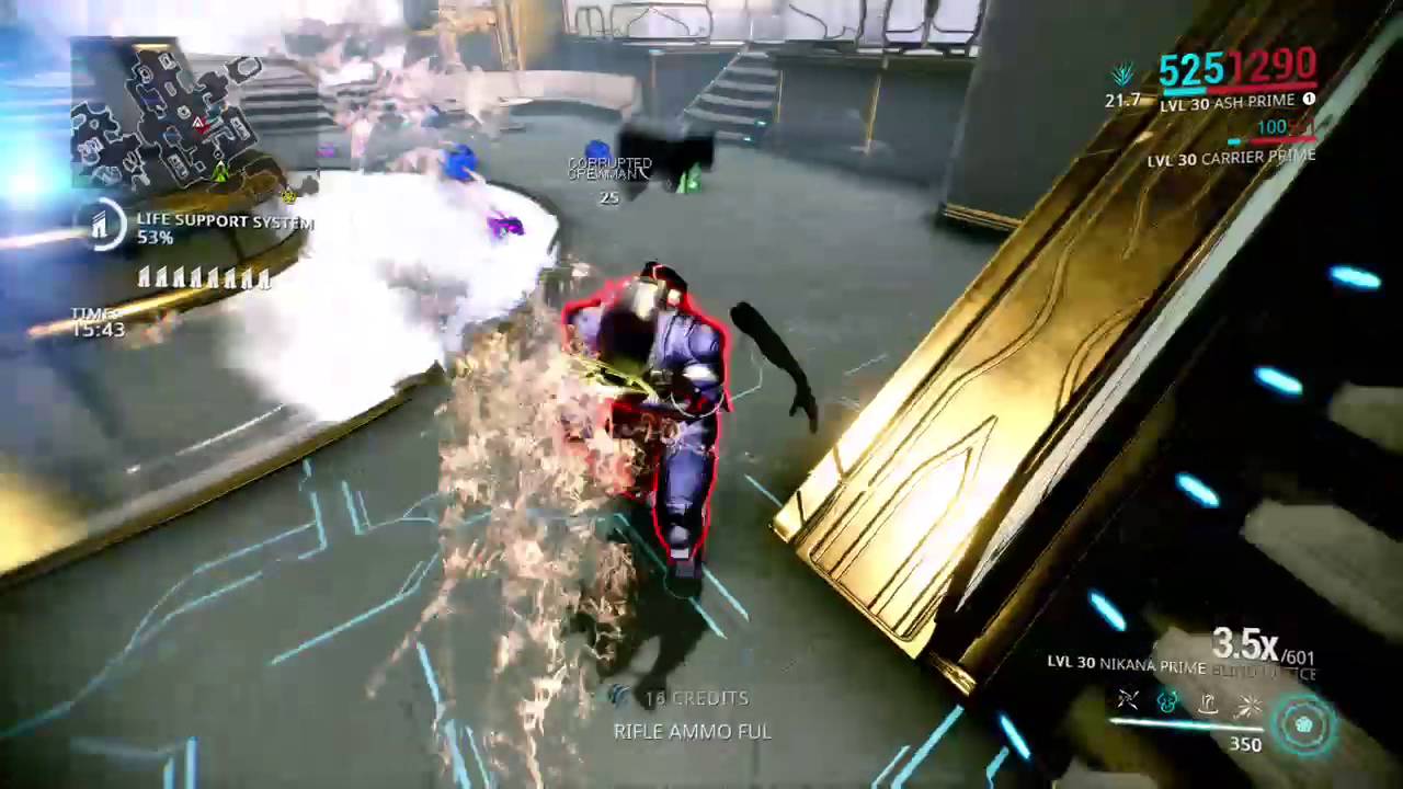 Warframe: T4 Survival Solo. The Power Of Buzz Kill And Shadow Step. - YouTube