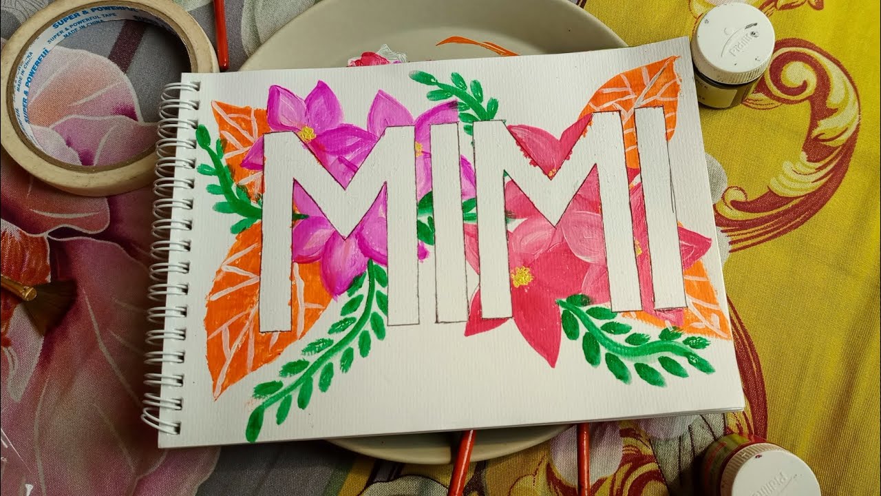 Name art ।। Acrylic painting ।। Name design ।। Secret girl shizuka ...