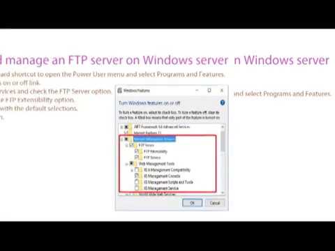 How to set up and manage an FTP server on Windows