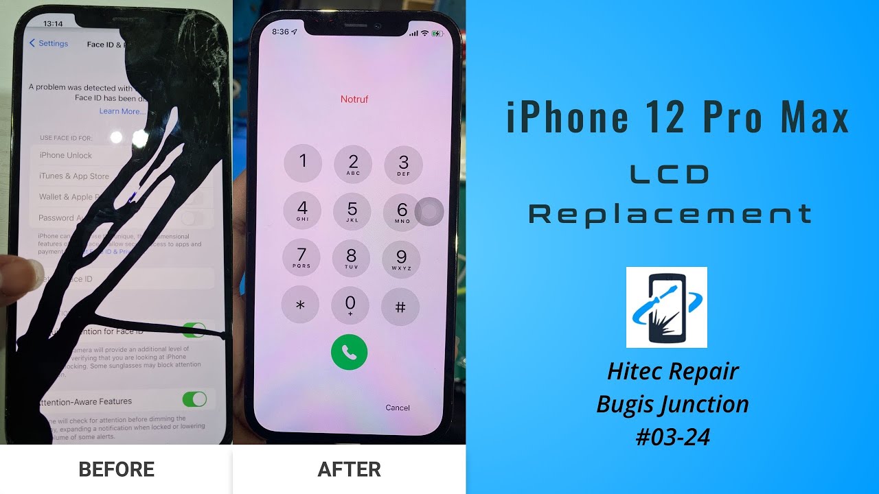 iPhone 12Pro Max LCD Screen Replacement - YouTube